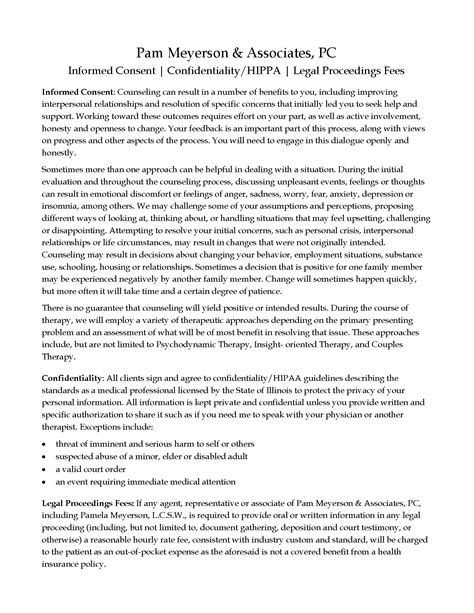 Forms Illinois Couples Counseling Pam Meyerson Lcsw