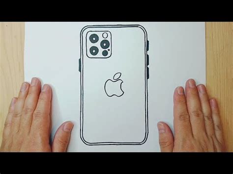 COMO DIBUJAR UN IPHONE PASO A PASO HOW TO DRAW AN IPHONE EASY DIBUJO