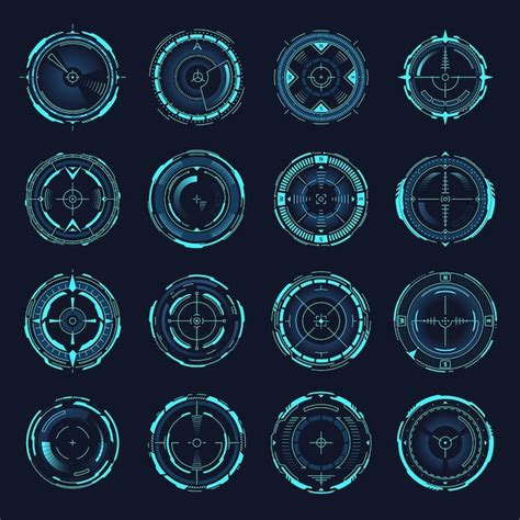 Premium Vector Collimator Sight War Scifi Focus Camera Hud Aim