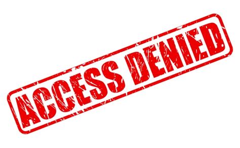 Acceso denegado imágenes de stock de arte vectorial Depositphotos