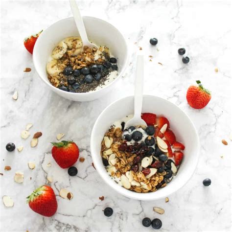 Yogurt Breakfast Bowls At Home With Zan