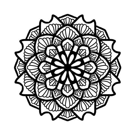Premium Vector Mandala Elegance Luxury Colection Coloring Page