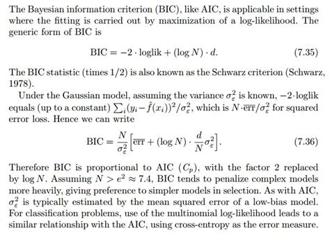 Machine Learning The Bayesian Information Criterion Bic Under The