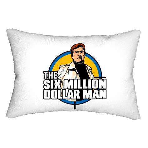 The Six Million Dollar Man Lumbar Pillows Sold By Whitetulipclothing