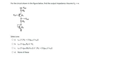 Answered For The Circuit Shown In The Figure Bartleby