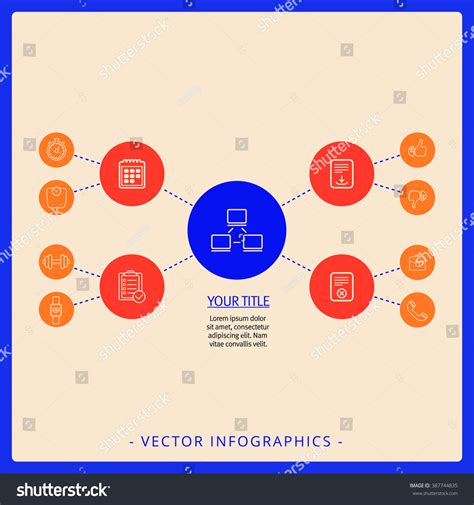 Mind Map Template Stock Vector Royalty Free Shutterstock