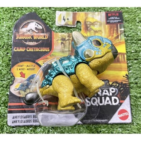 Mattel Jurassic World Snap Squad Wave 8 Ankylosaurus Bumpy Shopee Malaysia