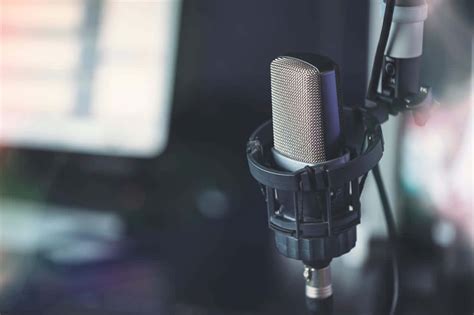 Download Podcast Microphone Blur Background Lay Out