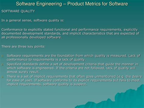 PPT Software Engineering Product Metrics For Software PowerPoint Presentation ID