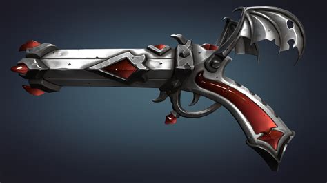 Vampire Pistol 3d Model Turbosquid 2094792