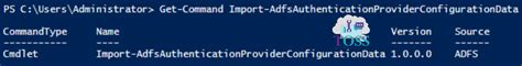 Import Adfsauthenticationproviderconfigurationdata Toss
