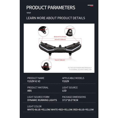 Lampu For Yamaha Y15ZR Y15 V1 V2 Signal Daylight Mata Gaban Lampu LED Lampu Dada Turn Signal