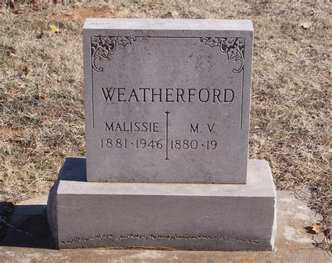 Malissa Abigail “malissie” Lawrence Weatherford 1881 1946 Mémorial Find A Grave
