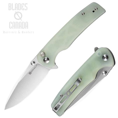 Sencut Sachse Flipper Folding Knife Satin Blade G10 Natural S21007 4
