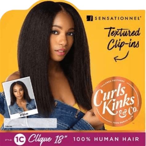 Sensationnel Curls Kinks And Co Textured Clip Ins 1c Clique Locsnco