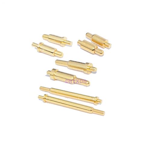 100pcs Spring Loaded Pogo Pin Connector Through Holes Pcb Height 3 4 5