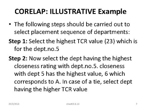 Computerized Relationship Layout Planning Corelap Corelap Constructs