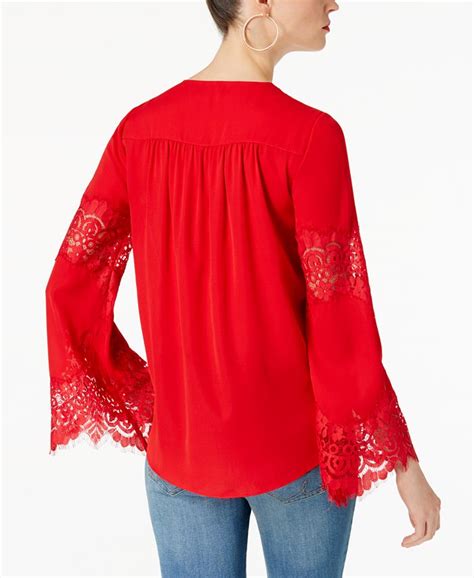 Inc International Concepts Inc Lace Surplice Top Created For Macys