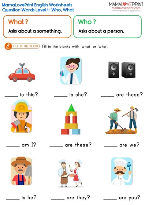 Mamaloveprint Grade 1 English Worksheets Basic Grammar Adjectives