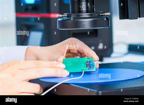 A Lab On Chip Is Device Integrates Several Laboratory Processes Stock Photo Alamy