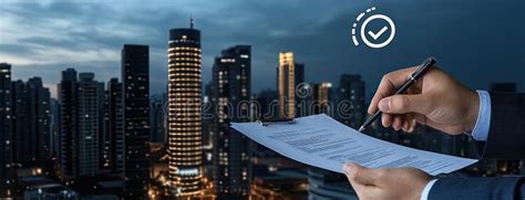 Business Professional Analyzes Digital Documents And Points At A Mobile