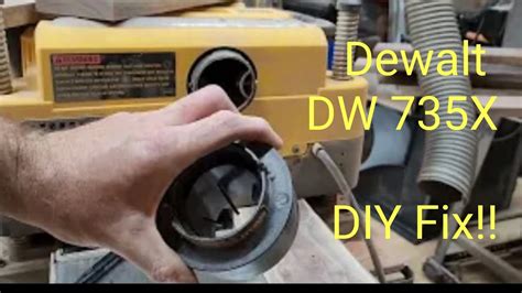 Dewalt 735 Planer Fix Exhaust Adapter Youtube