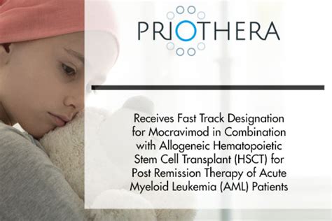 Priothera Receives Fast Track Designation For Mocravimod In Combination