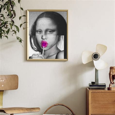 Mona Lisa Maximalist Wall Art Funky Wall Art Preppy Wall Etsy