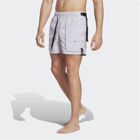 Adidas Parley Buckle Cargo Swim Shorts Gender Neutral Purple Men