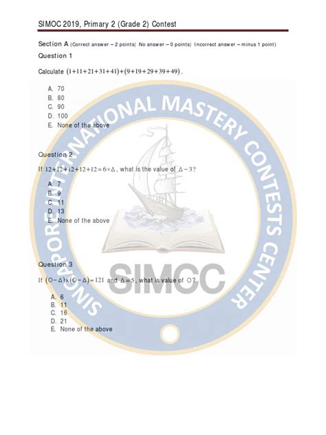 grade 2 simoc 2019 pdf