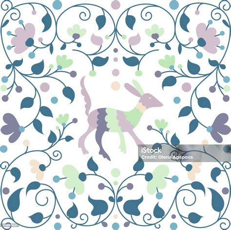 멕시코 Otomi 자수 완벽 한 패턴입니다 화려한 멕시코 전통 섬유 자수 스타일입니다 민속 Otomi 스타일 그래픽 벽지 축제