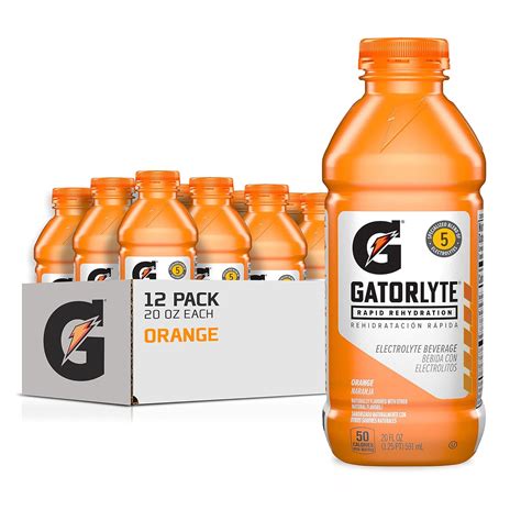 Brandclub Gatorlyte Rapid Rehydration Electrolyte Beverage Orange