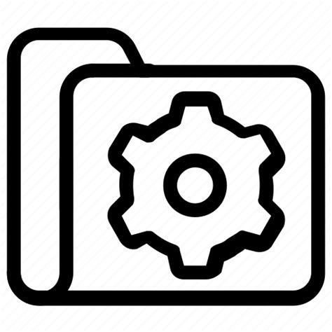 File Folder Settings Icon