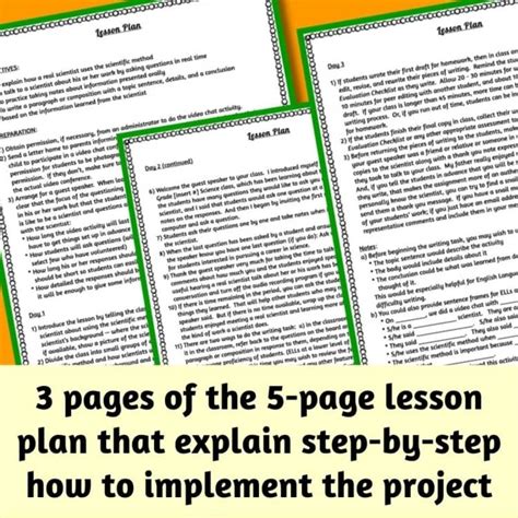 Scientific Method Lesson Plan Chat With A Scientist Scientific Method Esl Task