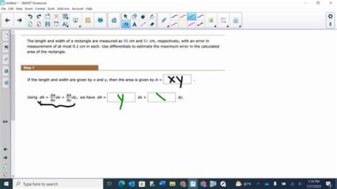 solved tutorial exercise the length and width of a rectangle are