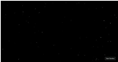 React Starfield Animation Examples Codesandbox