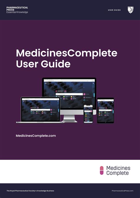 Medicinescomplete User Guide Pharmaceutical Press