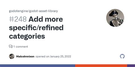 add more specific refined categories · issue 248 · godotengine godot