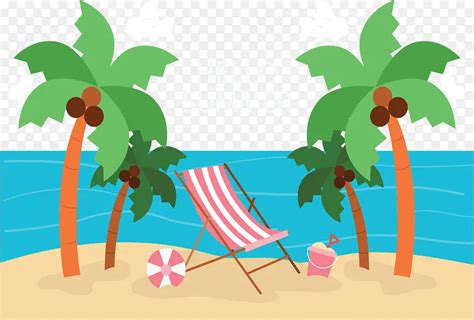 卡通沙滩矢量图下载png图片素材下载图片编号9589838 Png素材网