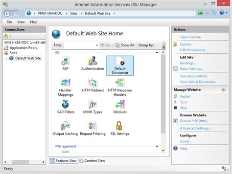 Webviewer Configuring Internet Information Services Windows 8 And Windows 81
