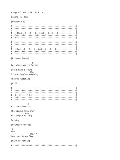 Kings Of Leon Sex On Fire Pdf