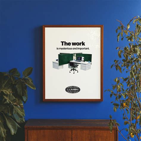 Severance Inspired Poster Work Is Mysterious And Important Severance