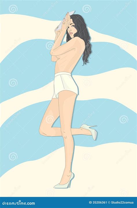Girl With IPad Stock Vector Illustration Of Modern Sophisticated