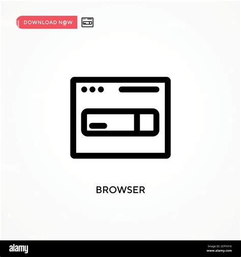 Browser Simple Vector Icon Modern Simple Flat Vector Illustration For