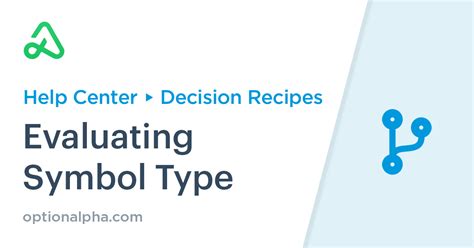 decision recipe evaluating symbol type [video]