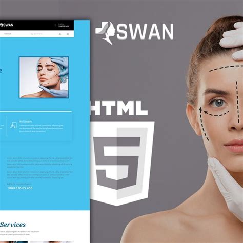Swan Plastic Surgery Clinic Landing Page Template