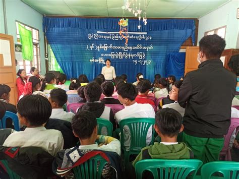 နမ့်ဆန်မြို့နယ် လူထုအခြေပြုဗဟိုဌာန Community Centre ခန်းမ၌ ၇၆ နှစ်မ