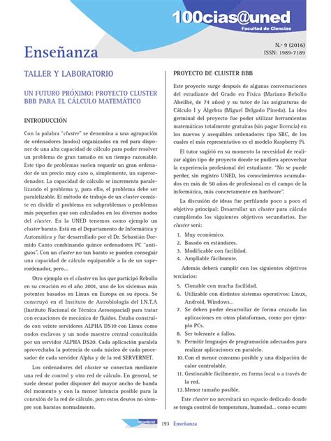 cluster pdf red de computadoras grupo de computadoras