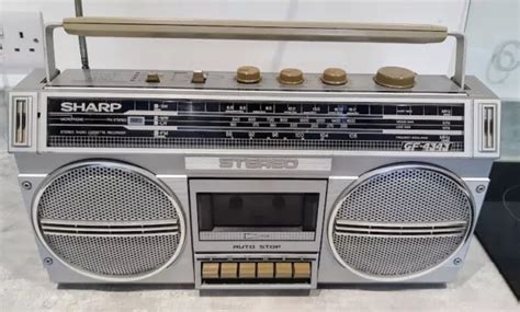 Vintage Sharp Variable Sound Monitor Boombox Portable Radiocassette £