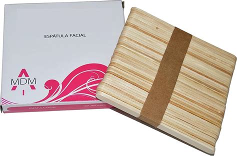 Lot de spatules en bois pour épilation du visage Amazon fr Hygiène et Santé